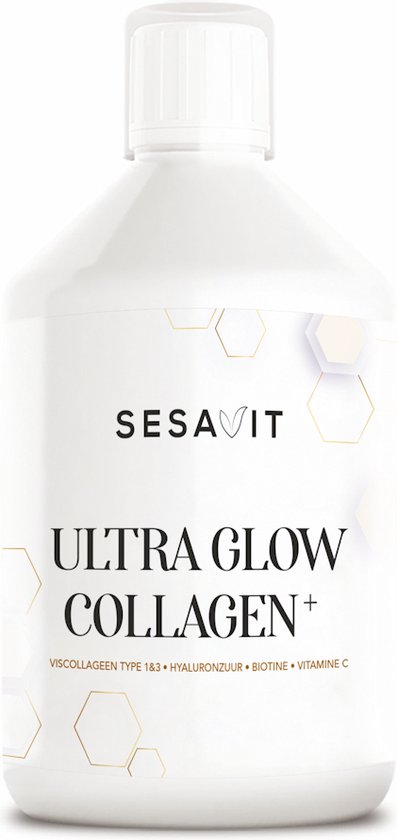 Sesavit Ultra Glow Collagen+ - Vloeibaar collageen - Viscollageen - 500ml | bol.com