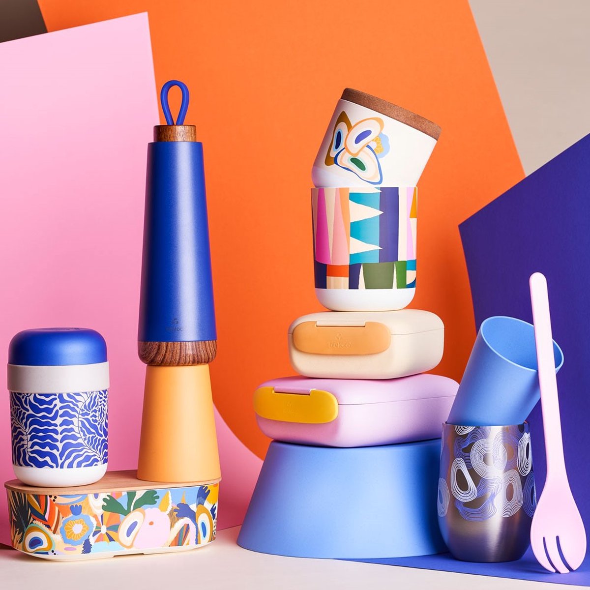 BioLoco PLA urban lunchbox rechthoekig marshmallow - 13x19,5x6cm | bol.com