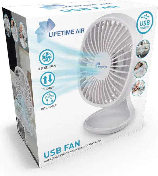 Lifetime Air Ventilator USB | bol.com