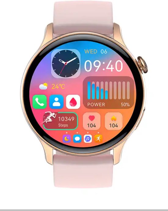 Smartwatch Amoled HK85 Kleur goud | bol