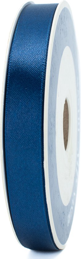 Satijn lint - Donkerblauw - 15 mm - Rol a 50 meter | bol