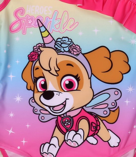 Paw Patrol Skye - Meisjeszwempak uit één stuk, eendelig roze zwempak ...