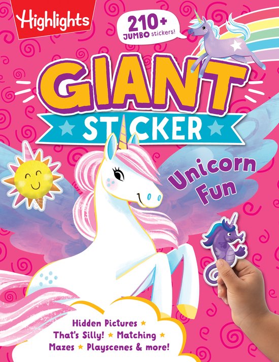 Giant Sticker Fun- Giant Sticker Unicorn Fun | 9781639620814 | Boeken ...
