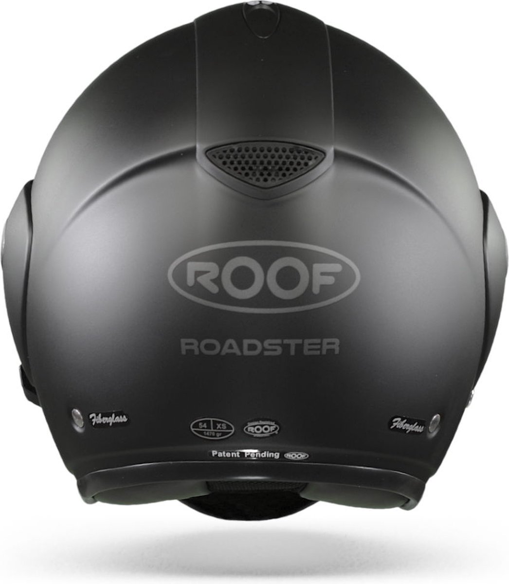ROOF Helm Roadster Iron mat zwart / zilver maat XL | bol