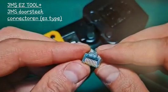 25x JMS® RJ45 EZ Type Krimp Connector Met Doorsteekmontage Voor CAT5, CAT5e en CAT6... | bol