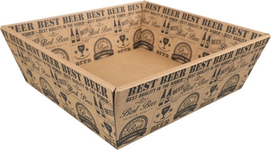 Bierverpakking | Biermand | Best Beer | Golfkarton | 31x29x10cm | bruin ...