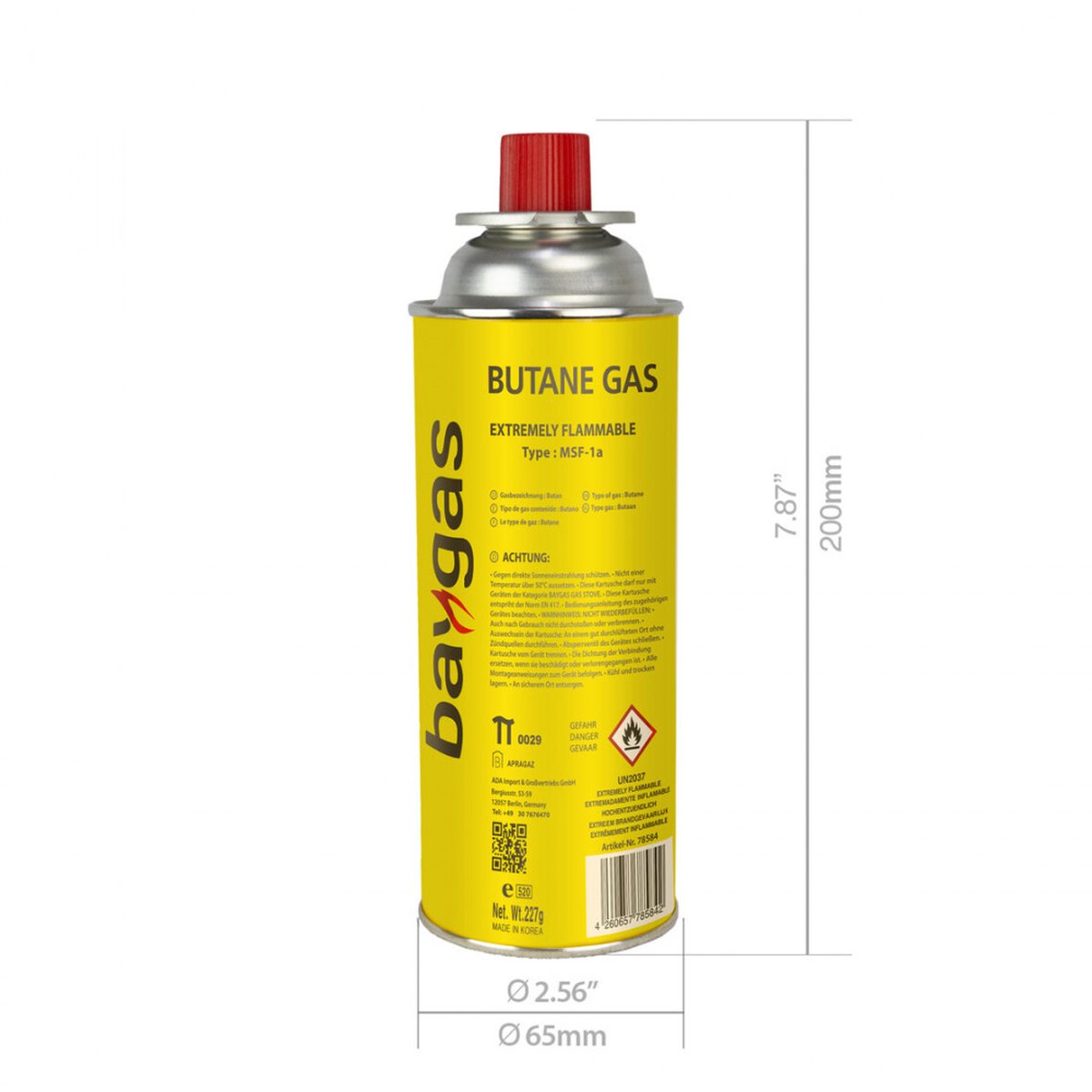 baygas gaz butane Réchaud bouteilles de gaz gaz butane 227 grammes ...