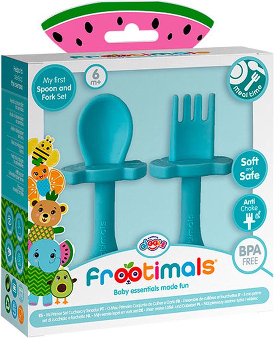 Frootimals " Mijn eerste lepel en vork set" - Maaltijd - Baby - Kind ...
