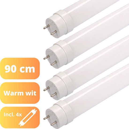 EasySave LED TL Buis 90 cm - T8 fitting - Warm wit licht - Gaat tot 15 ...