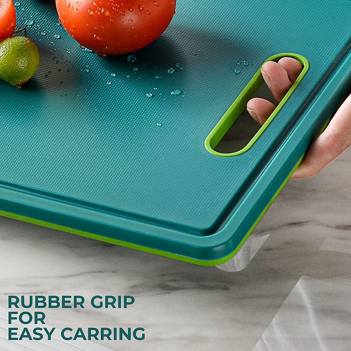 Snijplank, kunststof set, keukenplank, ontbijtplank, snijplank met ...