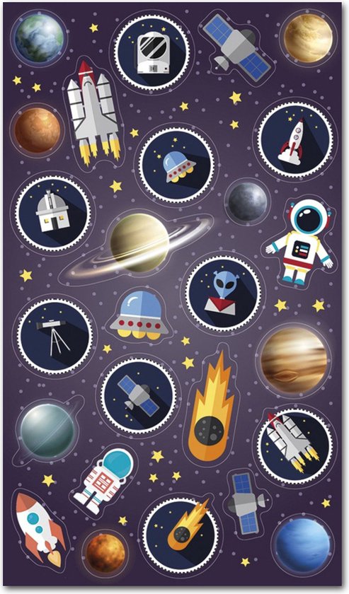 Stickervellen Ruimte - Stickers Ruimte - Space en Astronauten ...