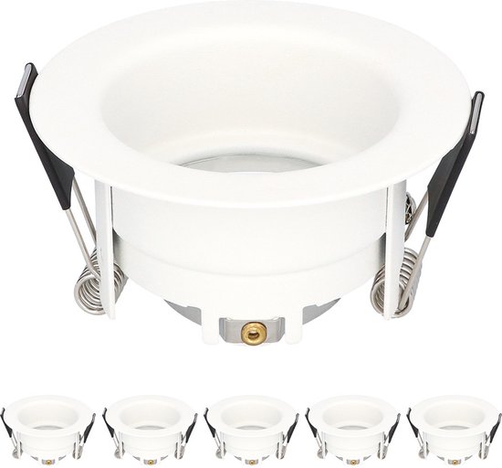 Set van 6 Rio LED inbouwspots - Verzonken armatuur - GU10 fitting ...