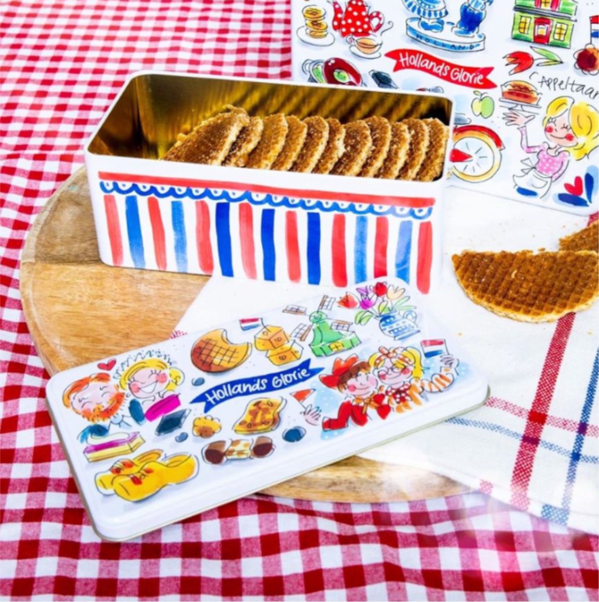 Koekblik - 20 x 11 cm - koektrommel - Hollandse cadeautjes - Holland ...