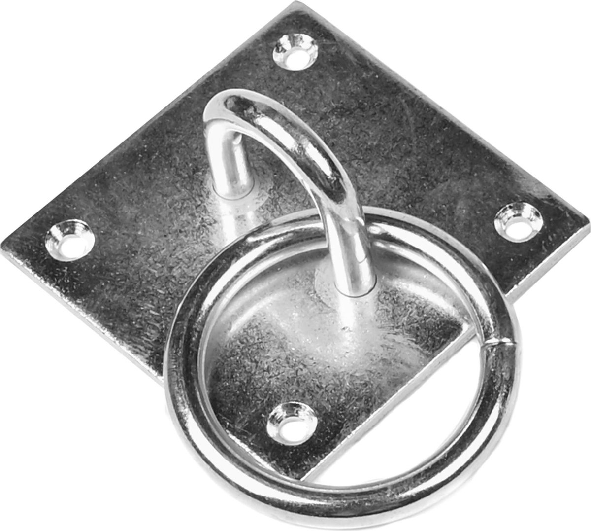 Benson Oogplaat met Ring - IJzer - Verzinkt - 80 x 80 mm | bol.com