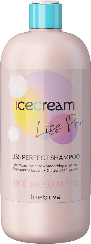 Inebrya - Ice Cream Liss Perfect Shampoo 1000ML | bol