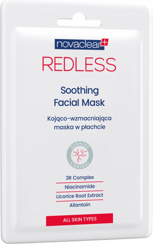 NovaClear Redless Soothing Facial Mask | bol.com