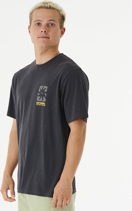 Rip Curl Heren T-Shirt Swc Block Out Tee - Washed Black | bol
