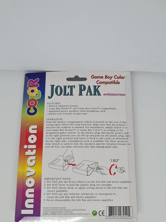 Jolt Pak /Gameboy Color & Gameboy Pocket | Games | bol