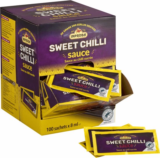 Inproba - Zoete Chilisaus - Zakje - 100 x 8 ml | bol