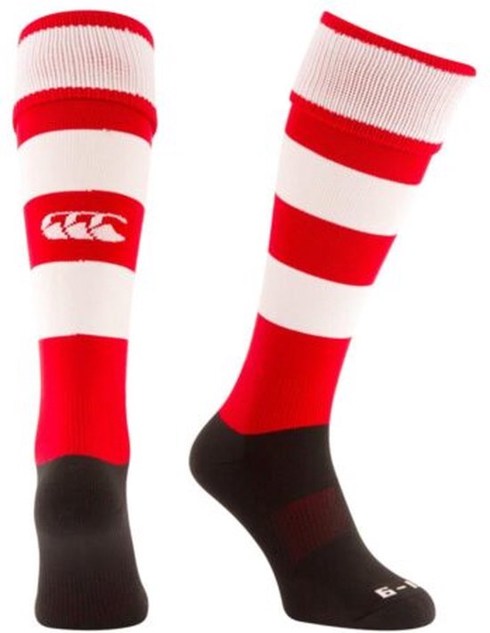 CCC Team Hooped Sock Flag Red White - 29-33 | bol