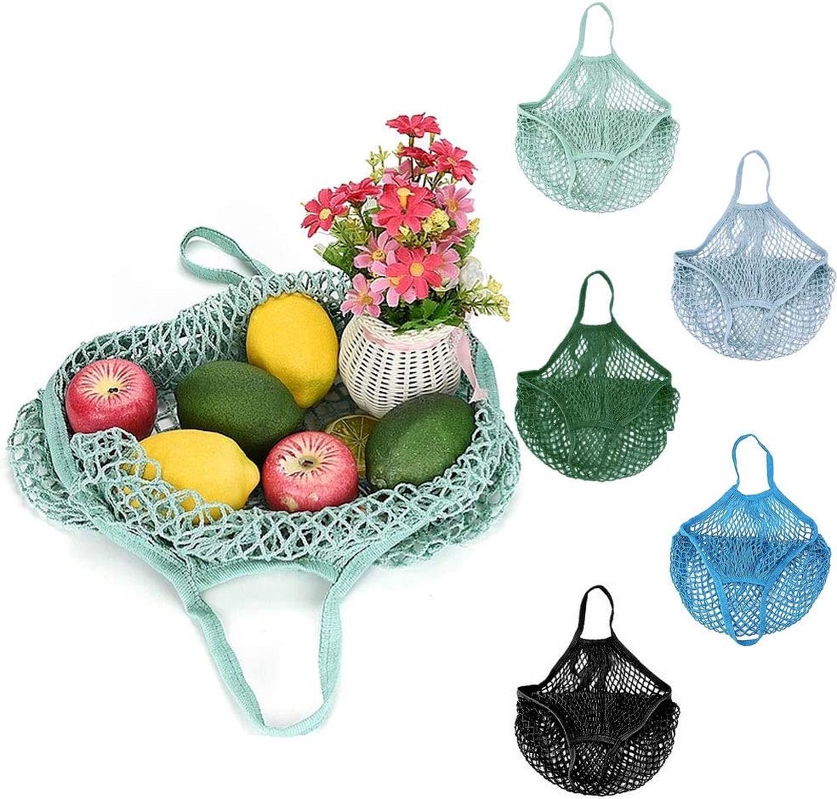 5 Pièces Filets D'épicerie Légumes Légumes Sac De Filet De Légumes Sac ...