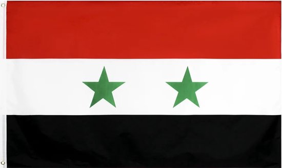 VlagDirect - Syrische vlag - Syrië vlag - 90 x 150 cm. | bol