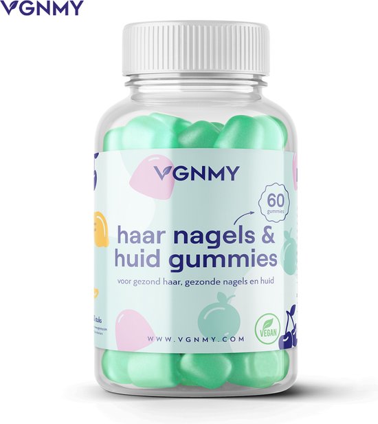 VGNMY - Haar Nagels & Huid Gummies - Vitamine - Vegan - Natuurlijk - Gezond Haar... | bol