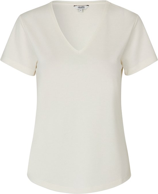 Basic wit V-hals T-shirt Luvanna - mbyM | bol