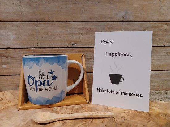 Opa-liefste opa-Bamboe Maatlepel-Cadeaupakket-opa en oma... | bol