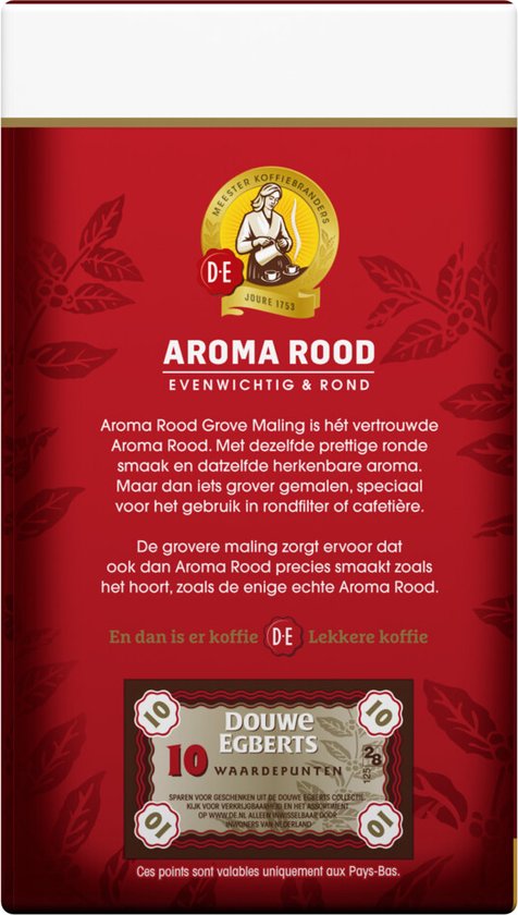Douwe Egberts Aroma Rood Grove Filterkoffie 250 gr | bol