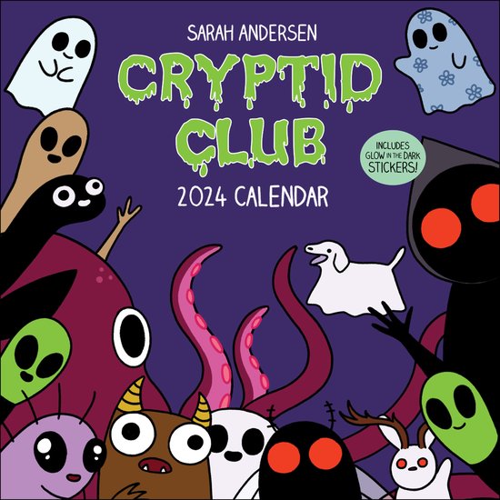 Cryptid Club 2024 Wall Calendar, Sarah Andersen | 9781524880040 | Boeken | bol