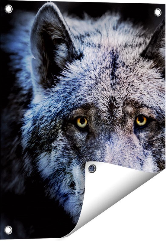Gards Tuinposter Grijze Wolvenkop - Wolf - 40x50 cm - Tuindoek ...
