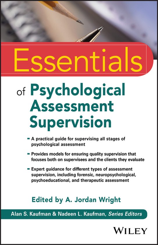Essentials of Psychological Assessment Supervision | 9781119433040 | Aj Wright | Boeken | bol
