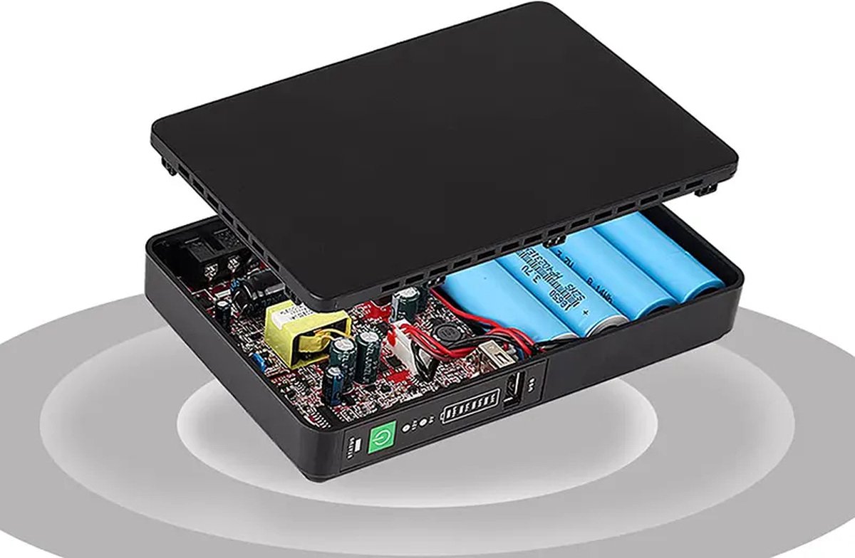 Mini UPS Batterij Backup - Noodstroomvoorziening voor Router, Modem ...