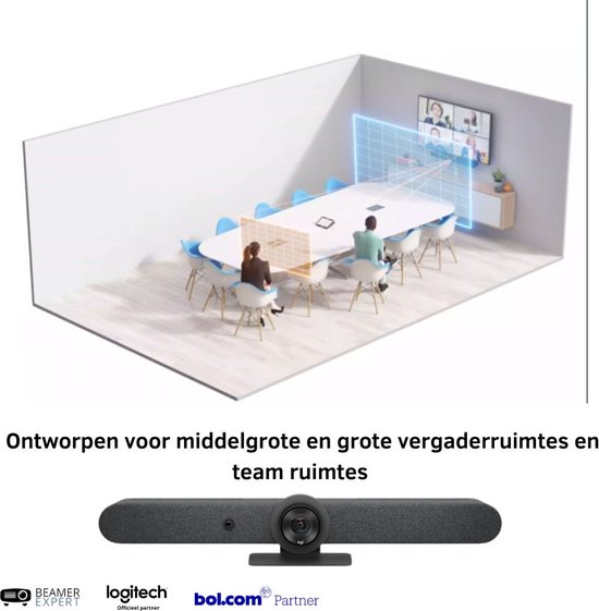 Logitech Rally Bar | All-in-One Conferentie camerasysteem | Voor ...