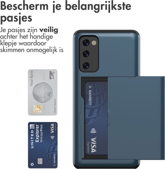 imoshion Hoesje Geschikt voor Samsung Galaxy S20 FE Hoesje - Ruimte voor 2 pasjes -... | bol