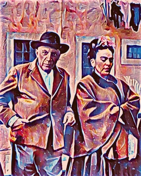 Picasso en Frida Kahlo - Poster - 30 x 40 cm | bol
