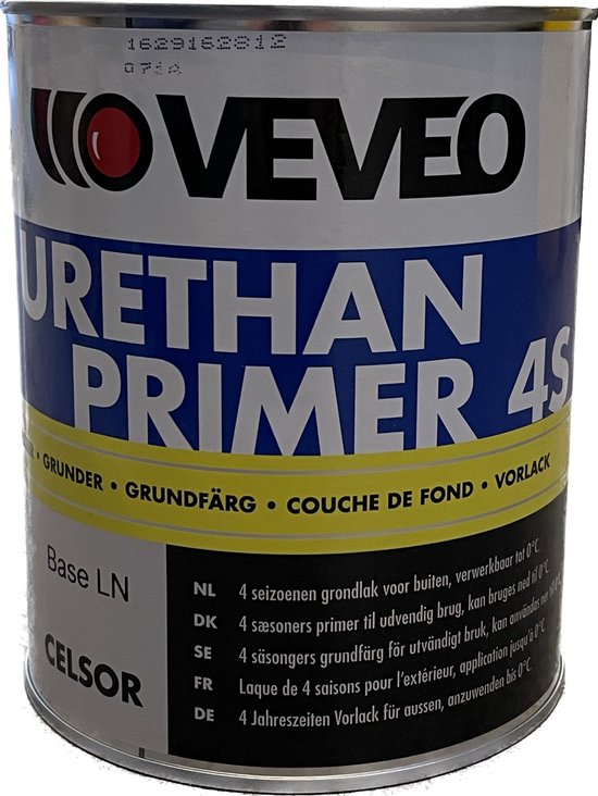 Veveo Celsor Urethan Primer 4s - 1Lt - Wit - 4 seizoenen grondlak voor ...