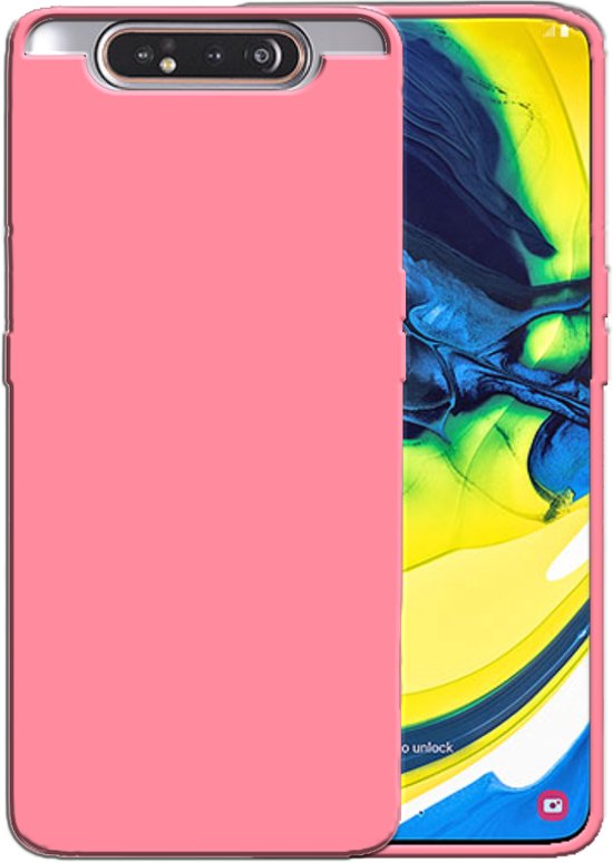 Smartphonica Siliconen hoesje voor Samsung Galaxy A80 case met zachte ...