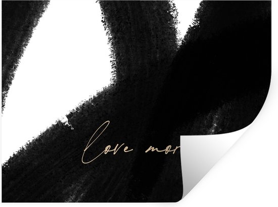 Muurstickers - Sticker Folie - Tekst - Abstract - Love more - Quotes ...
