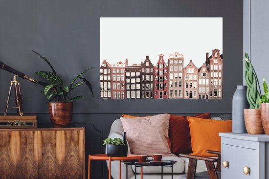 Muurstickers - Sticker Folie - Amsterdam - Architectuur - Huizen ...