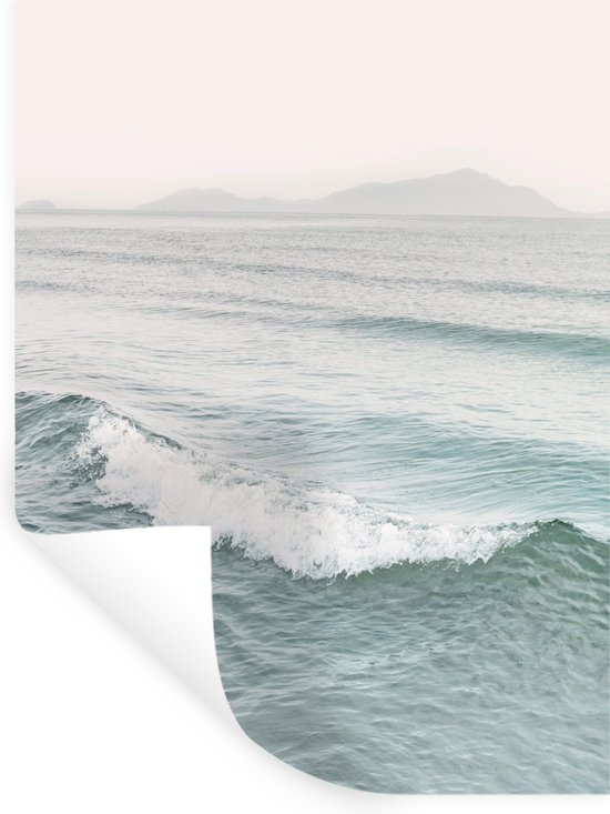 Muurstickers - Sticker Folie - Zee - Golven - Natuur - Water - 60x80 cm ...