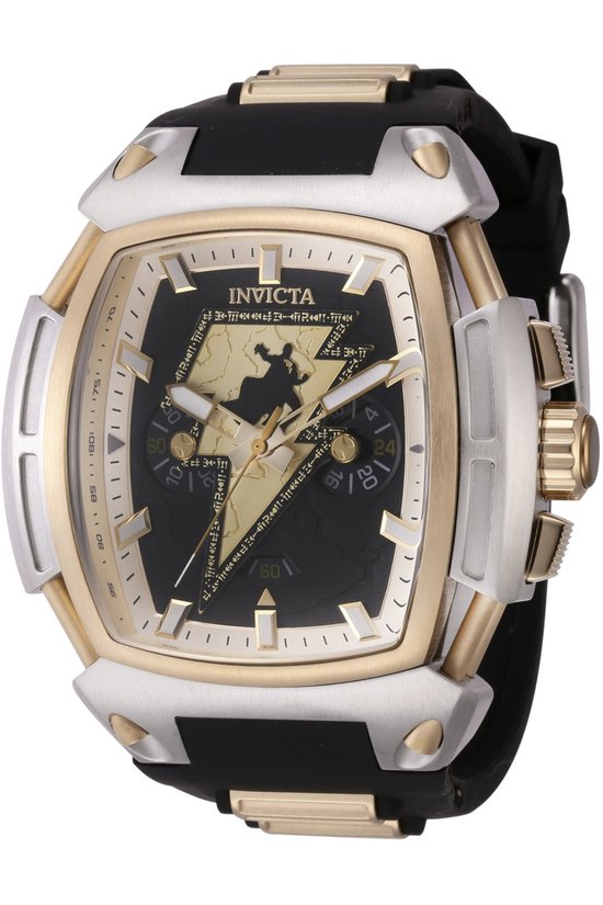 Invicta DC Comics - Black Adam 43739 Quartz Herenhorloge - 53mm | bol.com