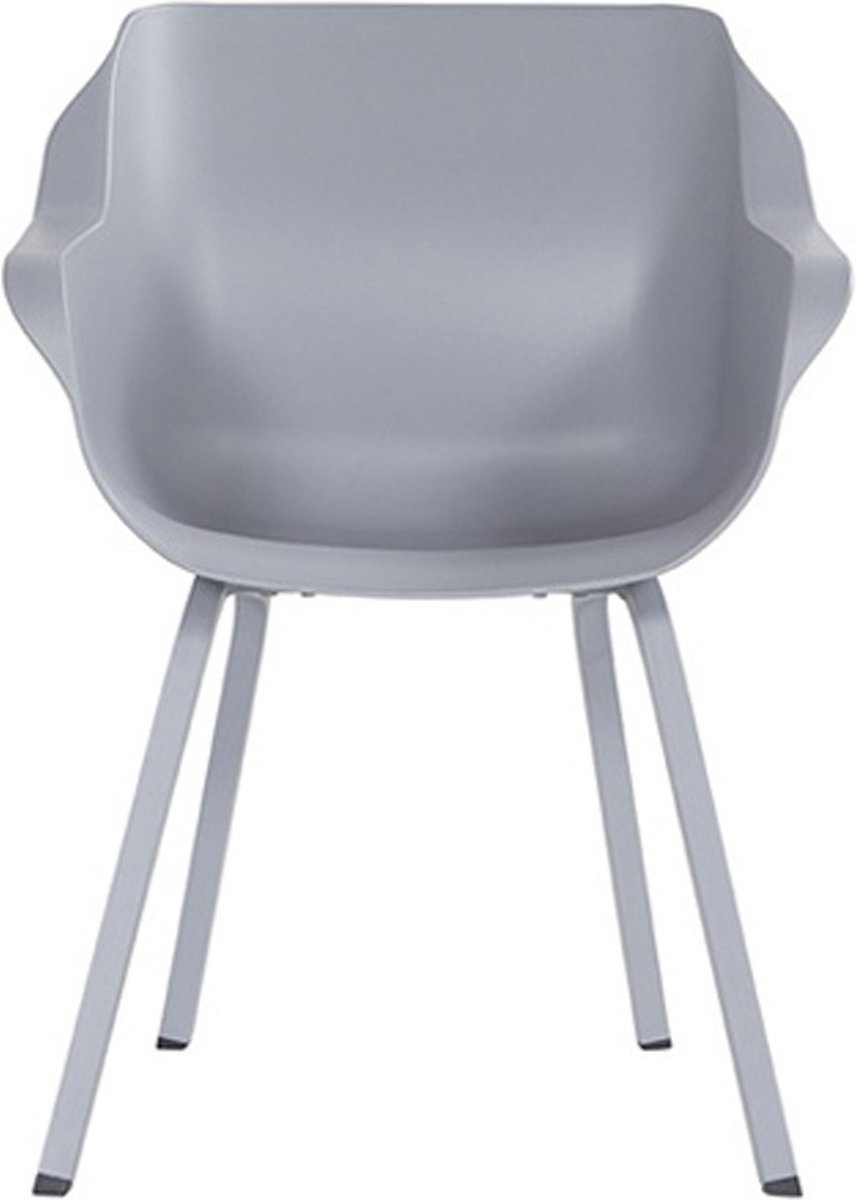 Hartman Sophie Element dining armstoel - Misty Grey - Alu poot | bol