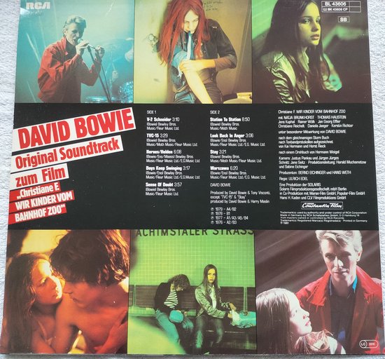 David Bowie – Christiane F. Wir Kinder Vom Bahnhof Zoo (Original ...