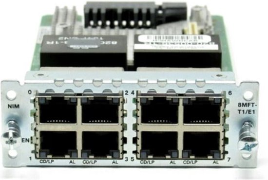 Cisco 8 port Multiflex Trunk Voice/Clear-channel Data T1/E1 (Nim-8mft ...