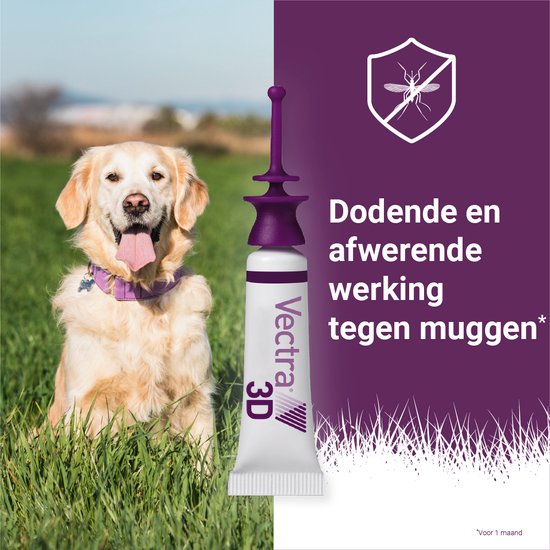 VECTRA 3D Hond - 10 tot 25 kg - Anti Teken- en Vlooiendruppels hond - 3 ...
