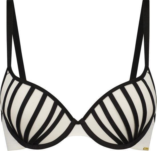Sapph - Ceres Push-Up BH - maat 80B - Wit/Zwart | bol