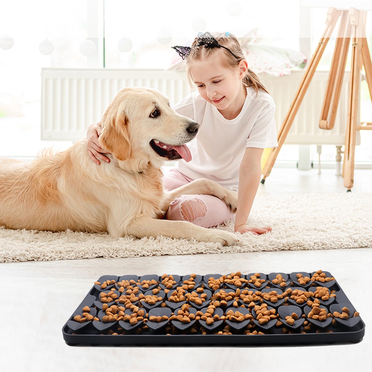 Likmat Hond en Kat - Snuffelmat Hond - Anti Schrokbak Hond en Kat ...