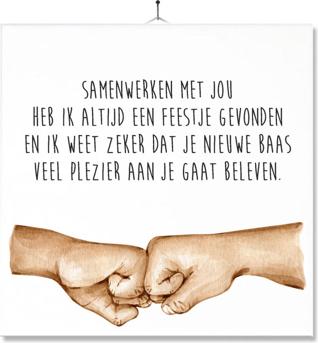 Tegel Met Opdruk | Afscheid Collega | Samenwerken met jou | bol Tegel Met Opdruk | Afscheid Collega | Samenwerken met jou | bol
